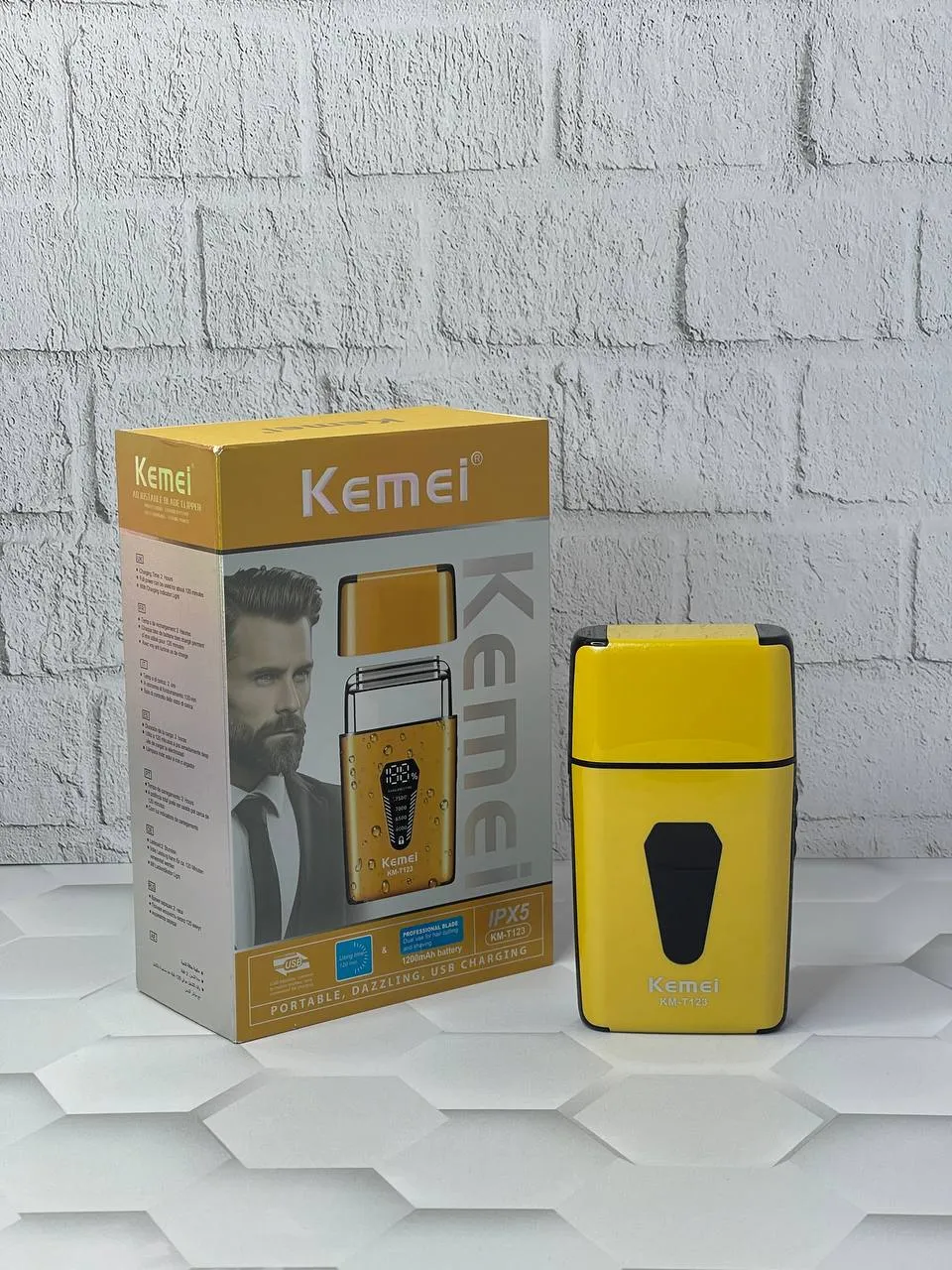 شیور ضد آب موی سر و صورت کیمی مدل Kemei KM-T123 | یامال کالا